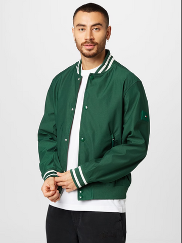 Tommy Hilfiger TECH TWILL Bomberjacke College Herren Jacke grun Sportsgeiz